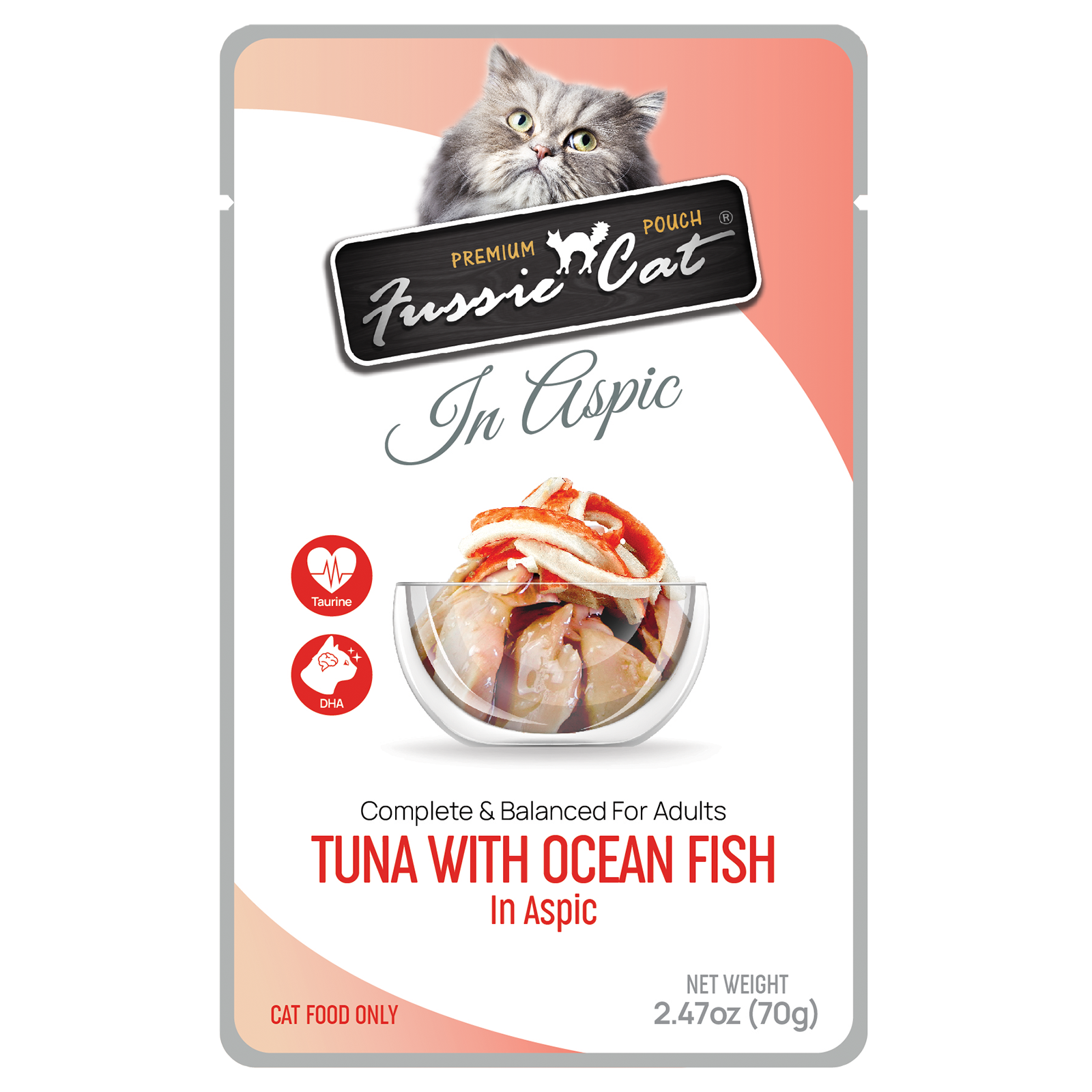 Tuna with Ocean Fish in Aspic Pouch Recipe - Fussie Cat